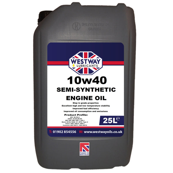10w40 Semi-Synthetic Engine Oil Petrol / Diesel – Westway Oils