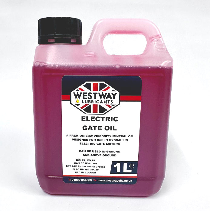 Electric Gate Oil Hydraulic Oil For BFT, FAAC – Westway Oils