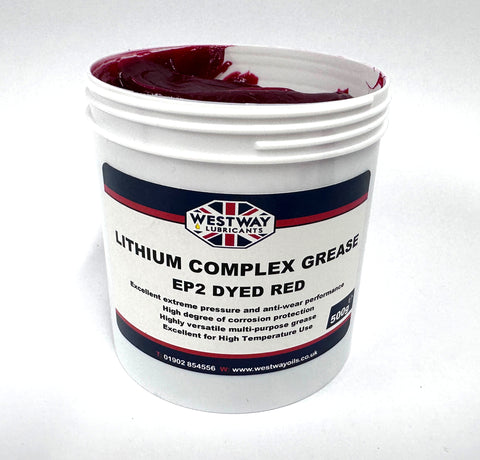 EP2 Lithium Complex Red High Temperature Grease – Westway Oils