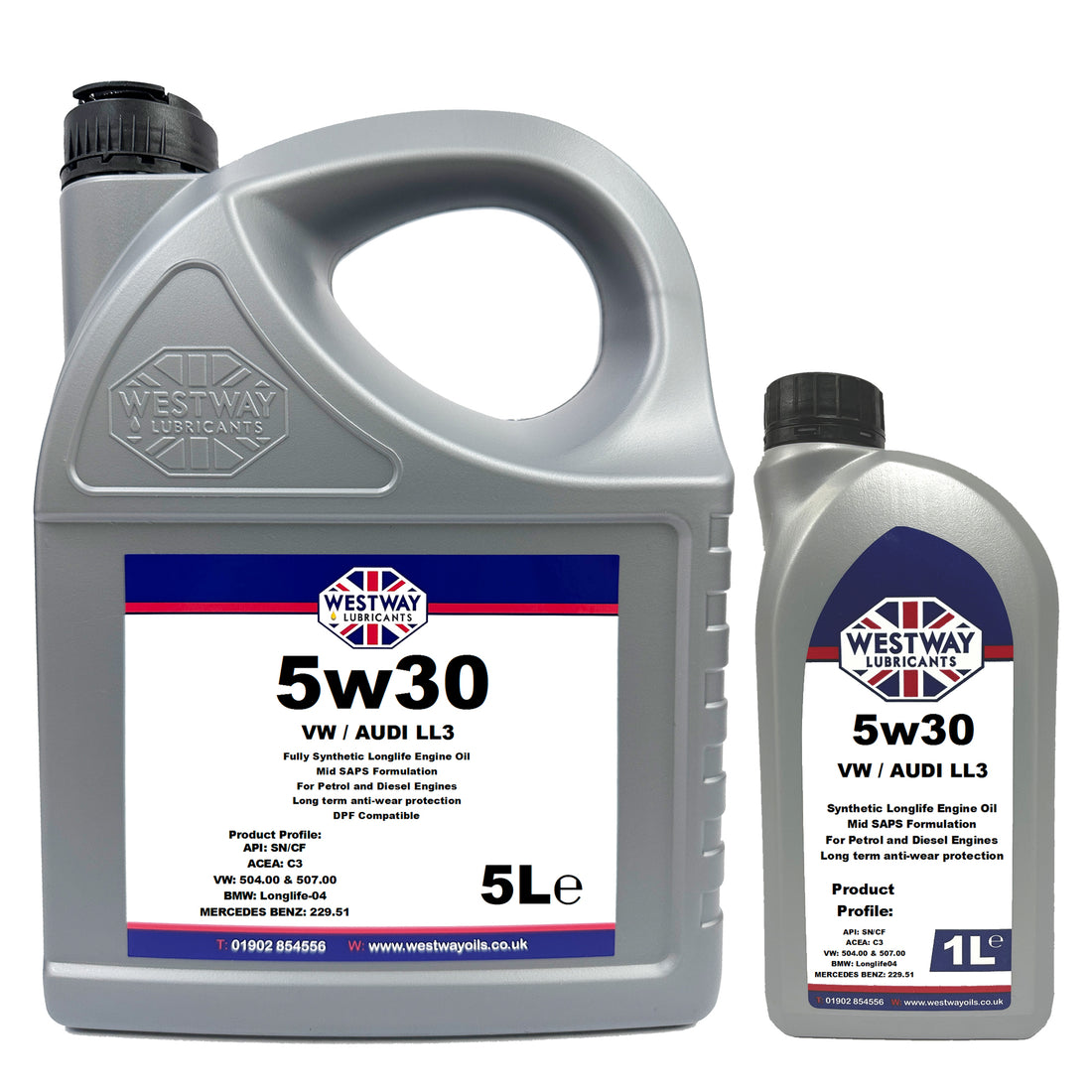 5w30 C3 VW Longlife 504 / 507 C3 Mid SAPS Engine Oil – Westway Oils