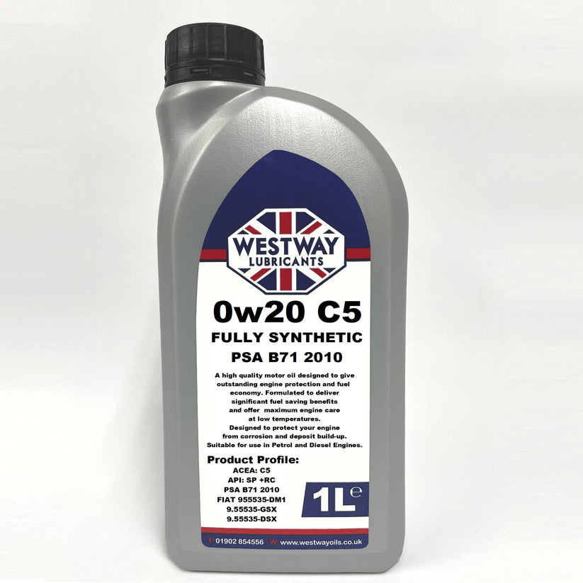 0W20 C5 PSA B71 2010 Spec Synthetic Engine Oil 0w/20 – Westway Oils