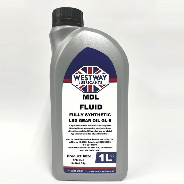 MDL Fluid 75w90 LSD Diff Oil Limited Slip LR019727 BOT 720 – Westway Oils