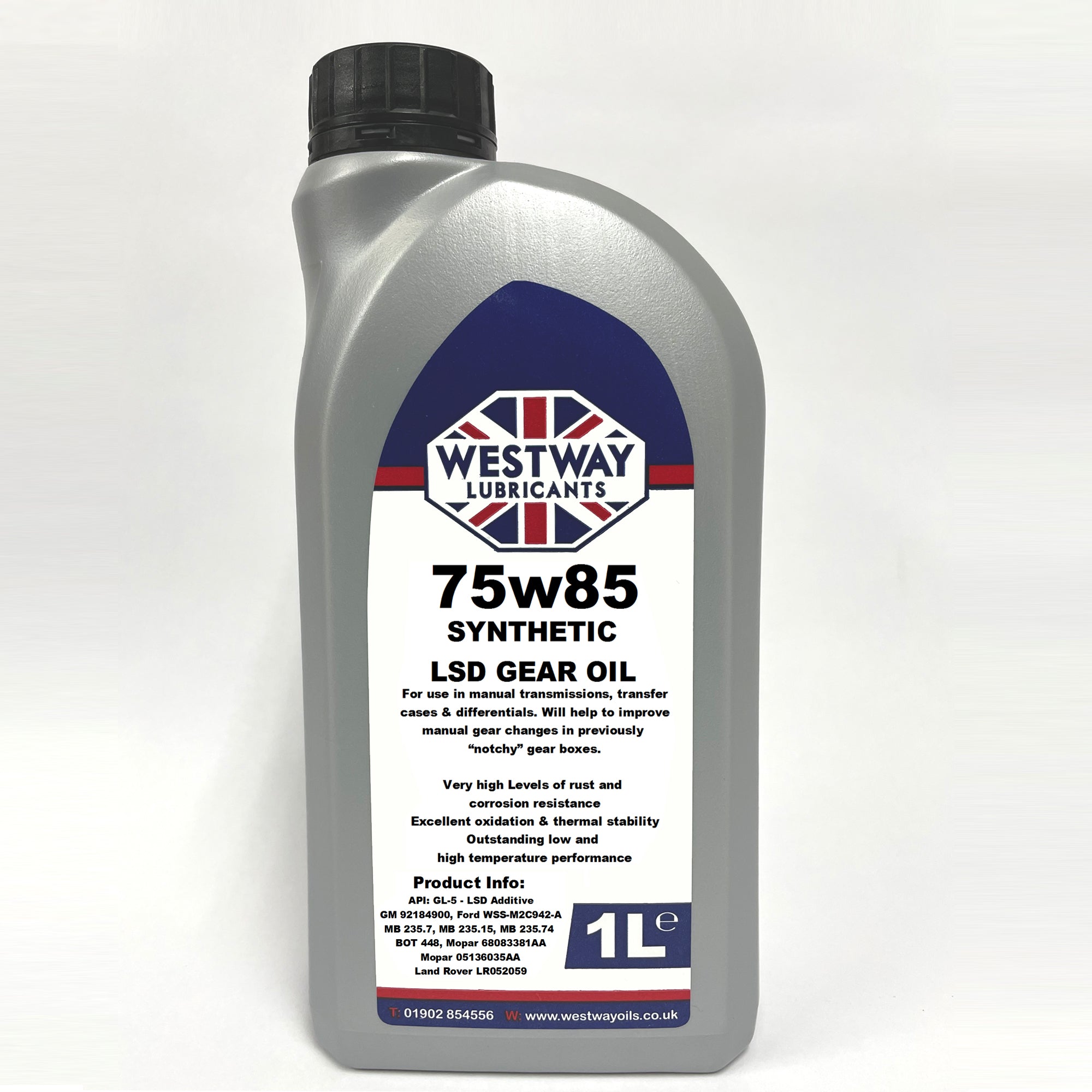 75w85 Synthetic Gear Oil / LSD Differential Oil – Westway Oils