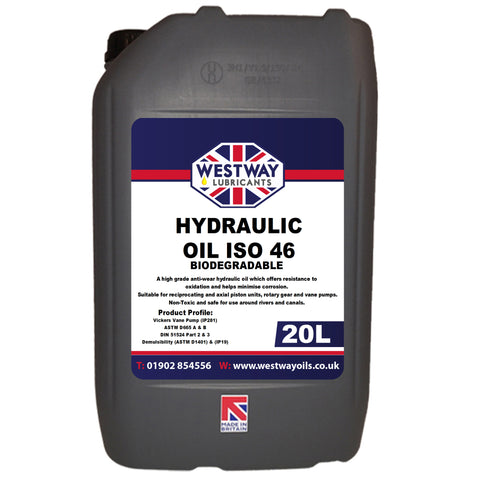 Biodegradable Hydraulic Oil ISO 46 / VG 46 – Westway Oils