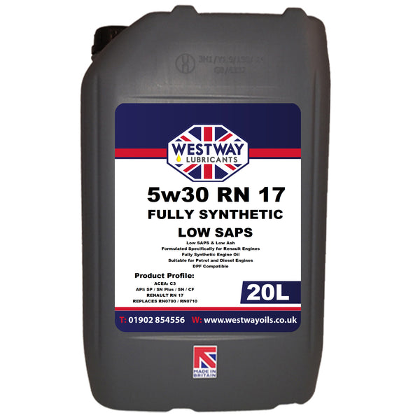 5w30 C3 RN17 Fully Synthetic Engine Oil Renault Spec – Westway Oils