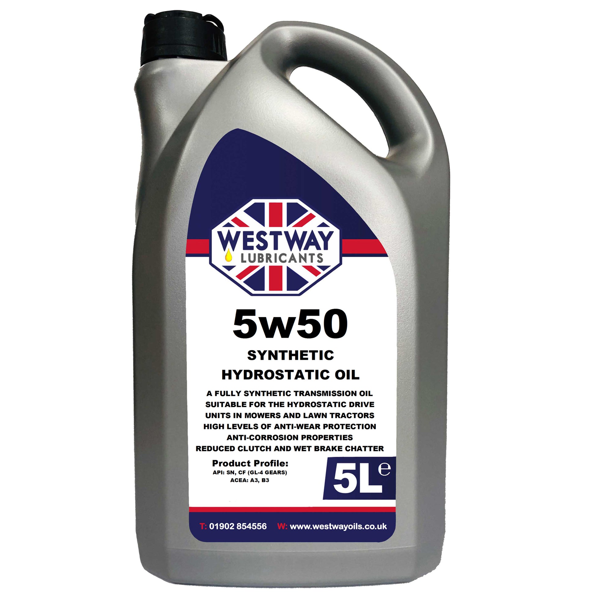 5W50 Hydrostatic Fluid HST Transmission Oil for Mowers and Lawn Tracto ...