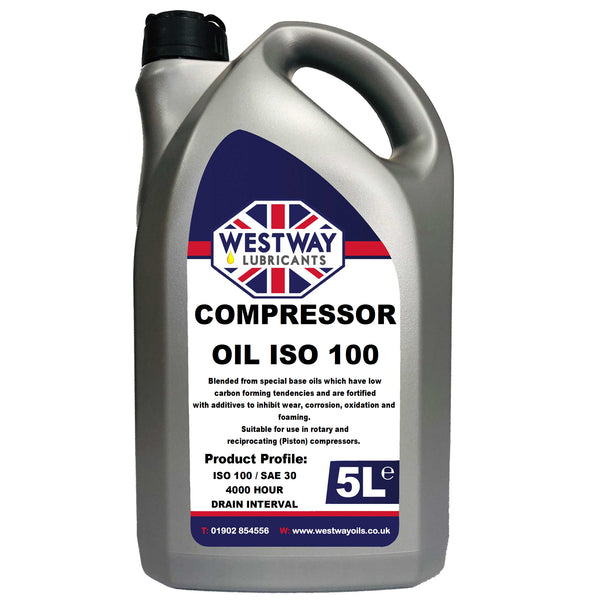 Compressor Oil ISO 100 - SAE 30 Mineral 4000 Hours – Westway Oils