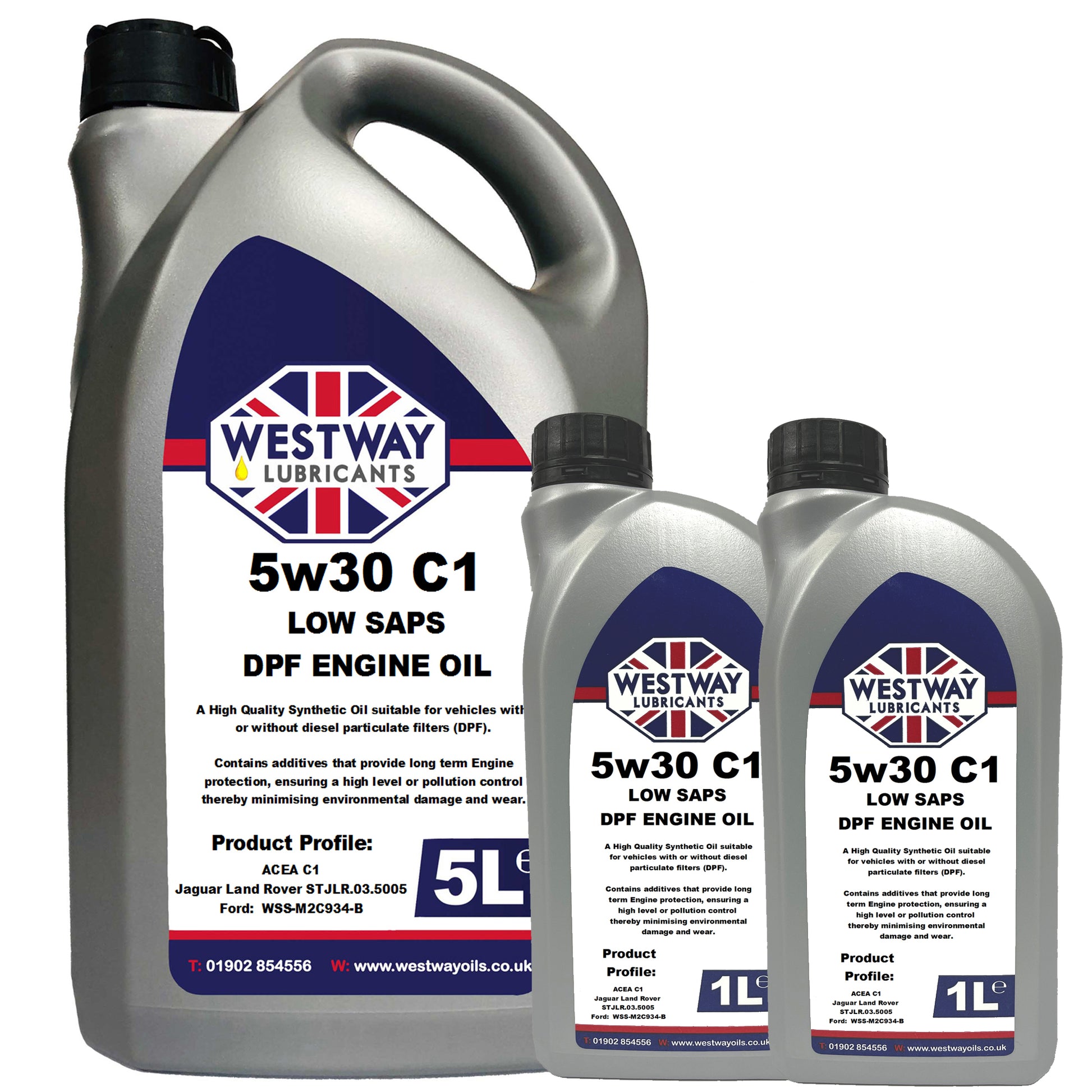 5w30 Fully Synthetic C1 WSS-M2C934-B STJLR.03.5005 Low SAPS Engine Oil ...